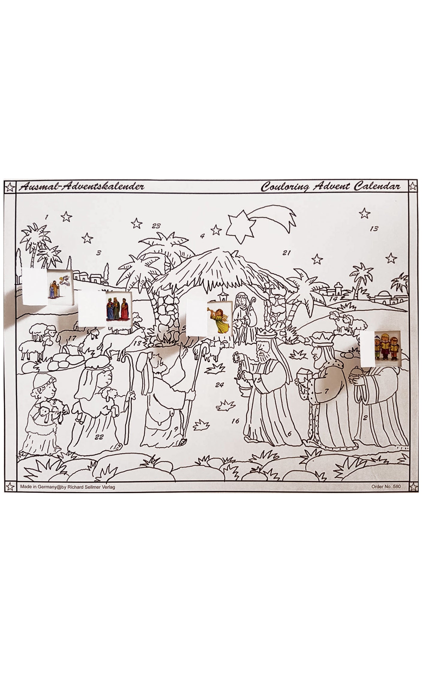 Advent Calendar - Coloring Nativity Scene – MyDirndl.Com™