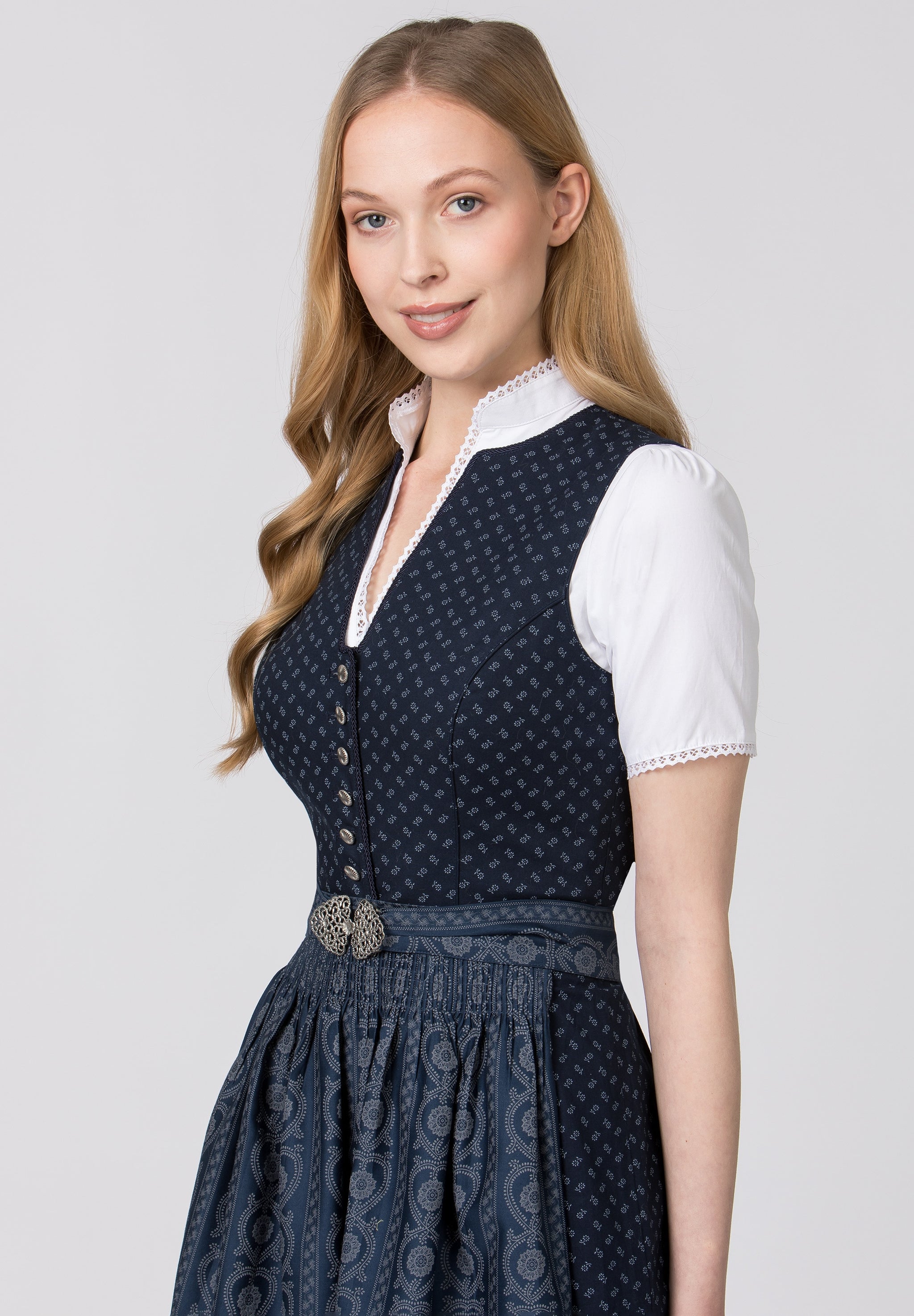 Bochum Women's Long Dirndl - Traditional German Long Dirndl - Bavarian ...