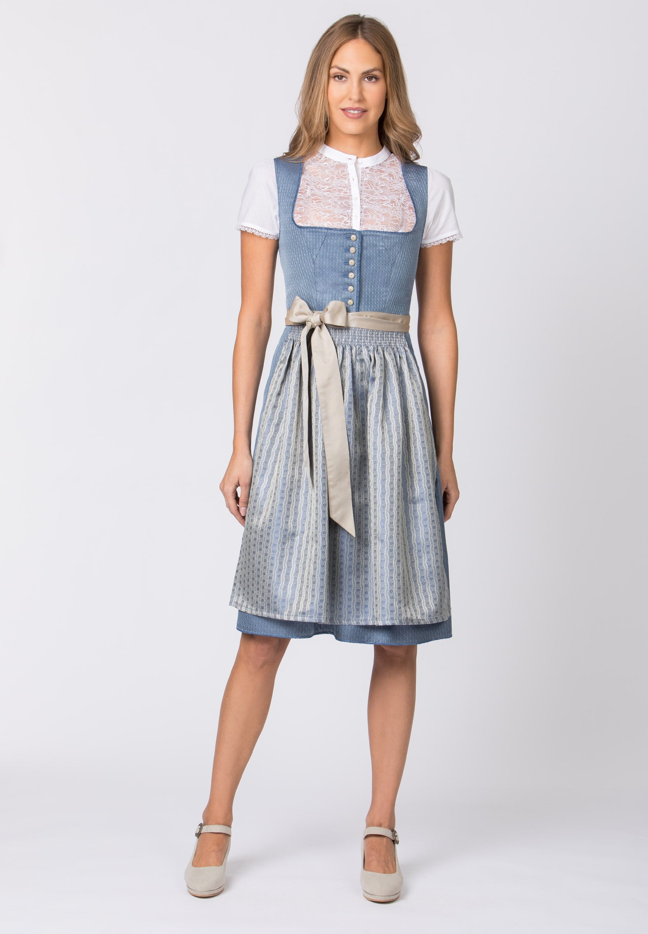 Saarbrucken Women's Midi Dirndl-Bavarian Midi Dirndl - Authentic German ...